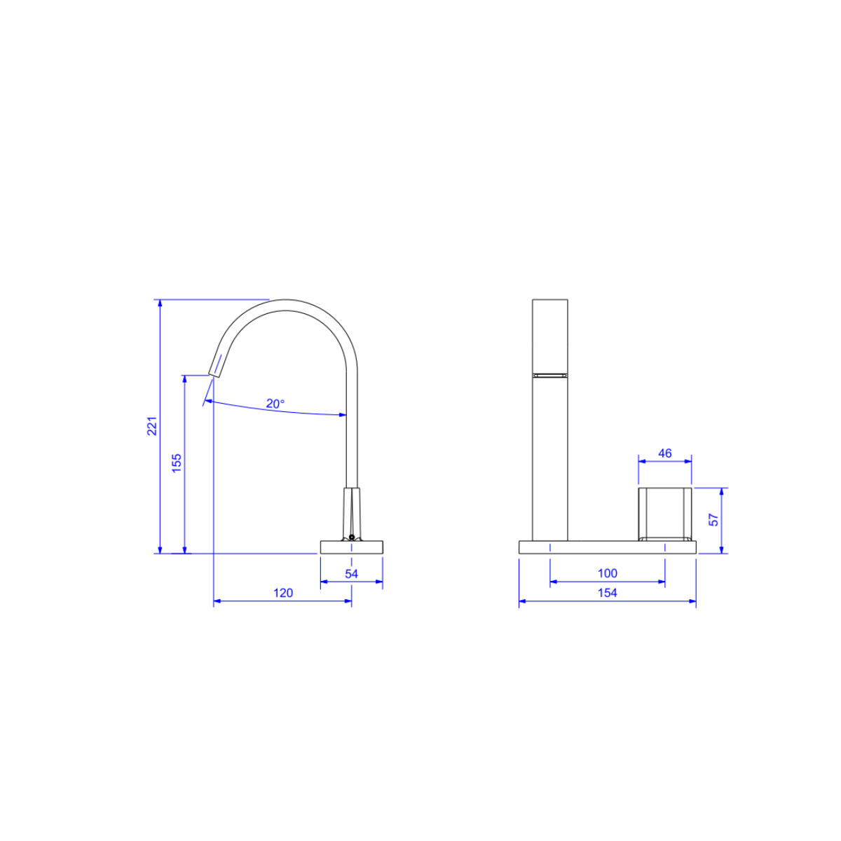 Torneira Lavatório Bancada Bica Alta Deca Polo 1191 - Cromado