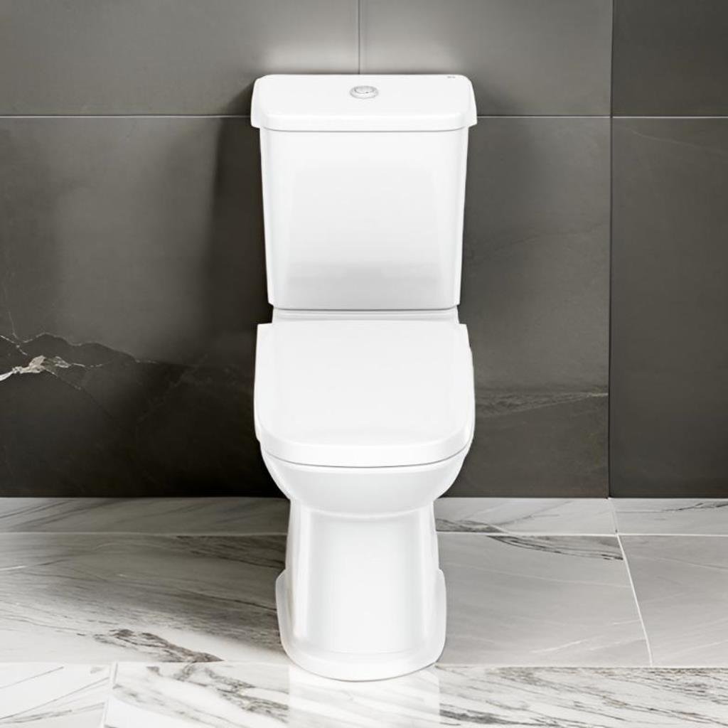 Vaso Sanitário com Caixa Acoplada e Acessórios Roca Debba Square - Branco