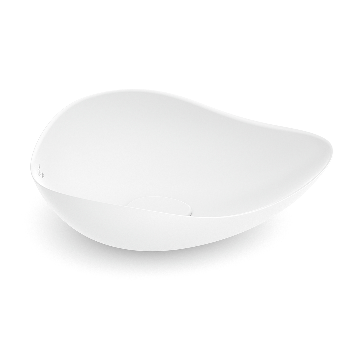 Cuba de Apoio Roca Ruy Ohtake 54x37,5cm - Branco Fosco